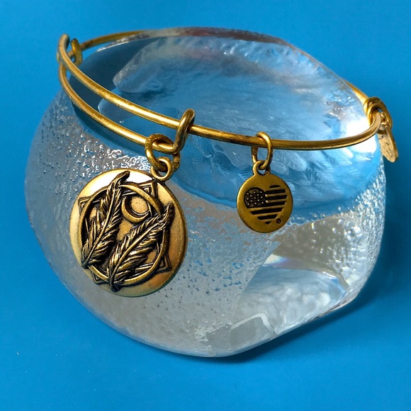 Alex and Ani | Jewelry | Alex Ani Godspeed Slider Bangle Bracelet ...